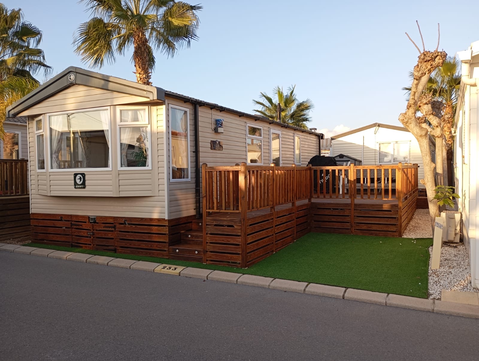 Modern Static Caravan Rental in Benidorm On Camping Almafra Campsite ...